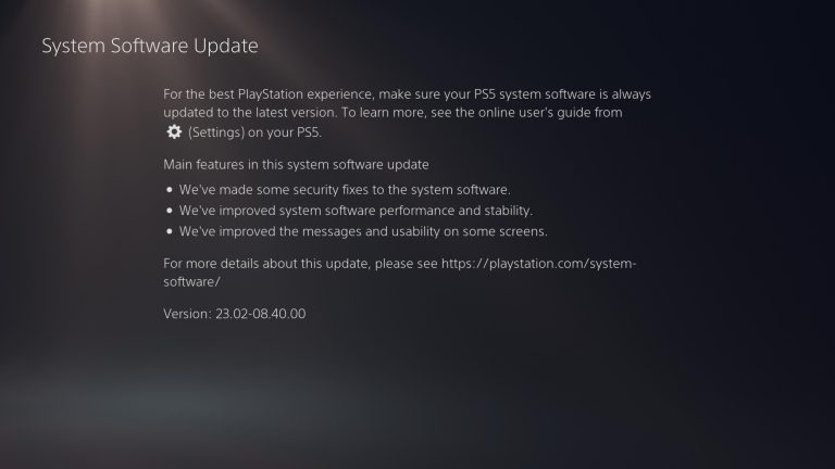 PS5 Firmware History - XTREME PS